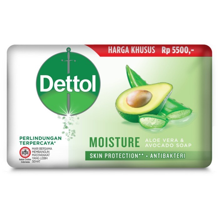 Jual DETTOL ANTIBACTERIAL SKIN PROTECTION MOISTURE BAR 100GR | Shopee ...