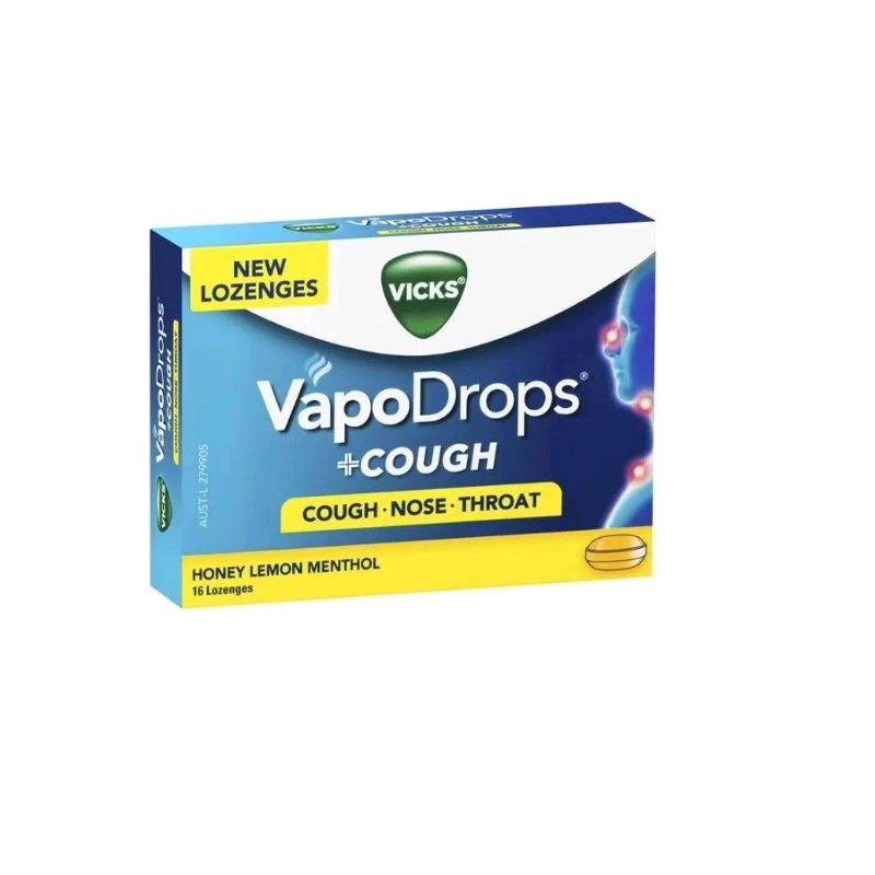Jual Permen Vicks Vapodrops + Cough - Honey Lemon Menthol | Shopee ...