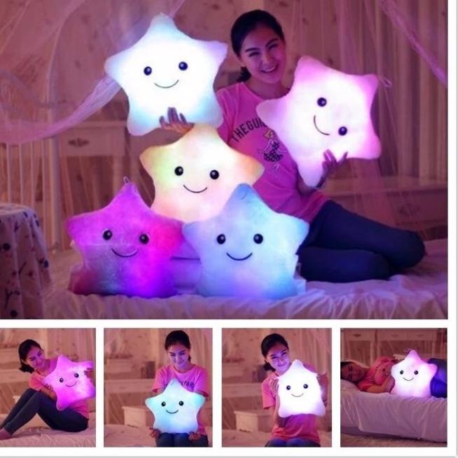 Jual Kado Mainan Anak Boneka Bintang bisa Nyala / Boneka Bintang LED ...