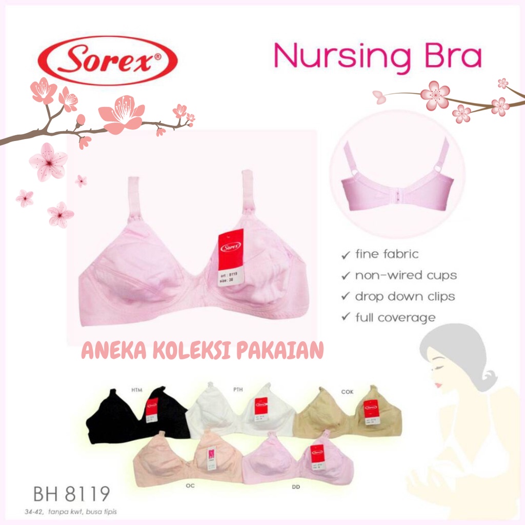 Jual Sorex 8119 Maternity Bra / BH Ibu Wanita Menyusui Tanpa Busa Tanpa ...