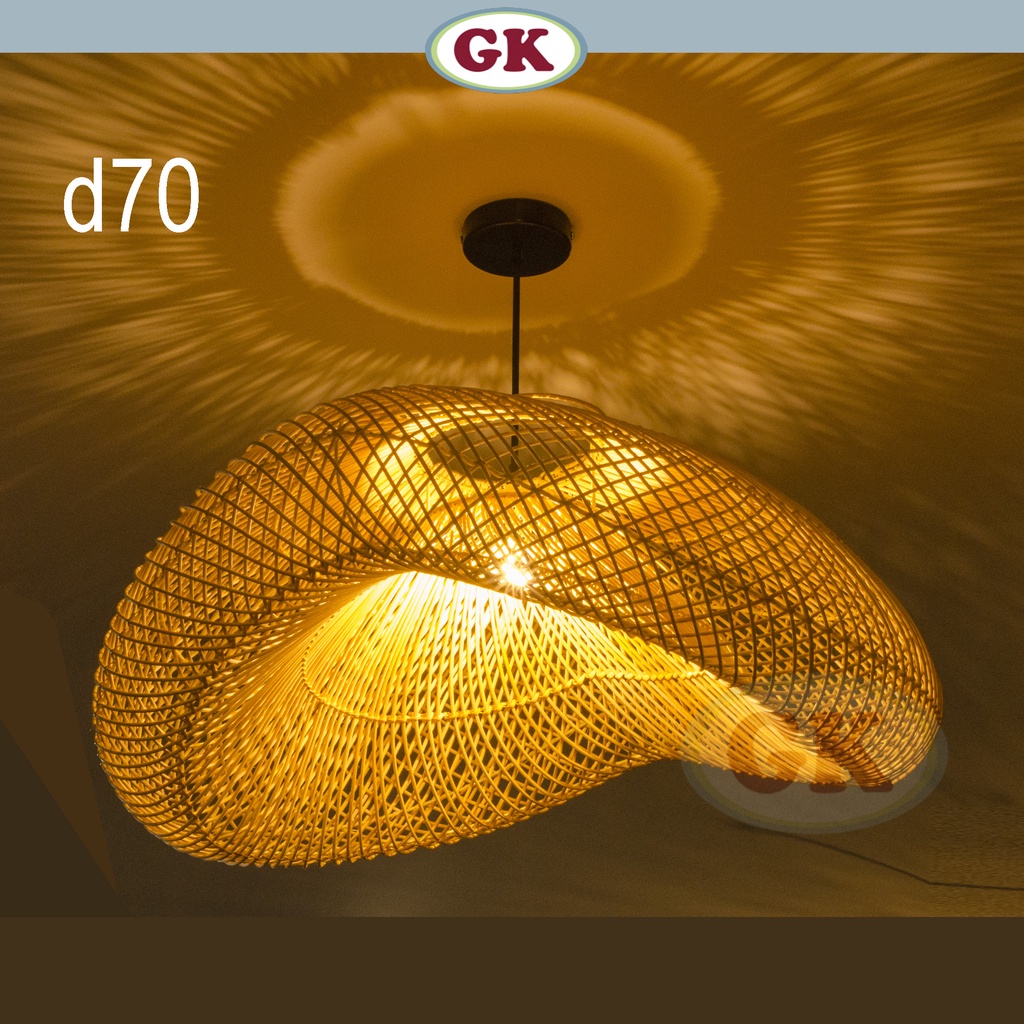 Jual D70 Kap lampu gantung rotan, Rattan pendant lamp shade rf56 ...