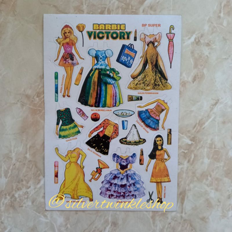 Jual Mainan edukasi anak bongkar pasang paperdoll bp boneka kertas ...