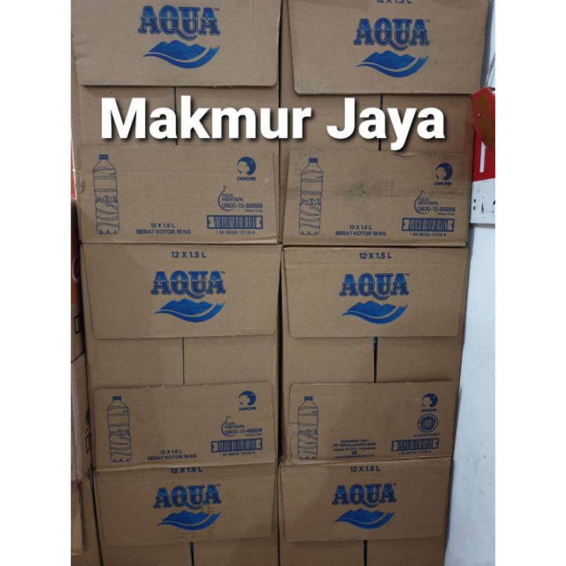 Jual AQUA BOTOL 1500ml Air Mineral ( 1 Dus Isi 12 Botol ) (OJOL ONLY) | Shopee Indonesia