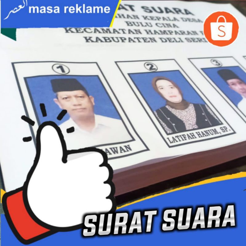 Jual Surat Suara, Specimen surat suara | Shopee Indonesia