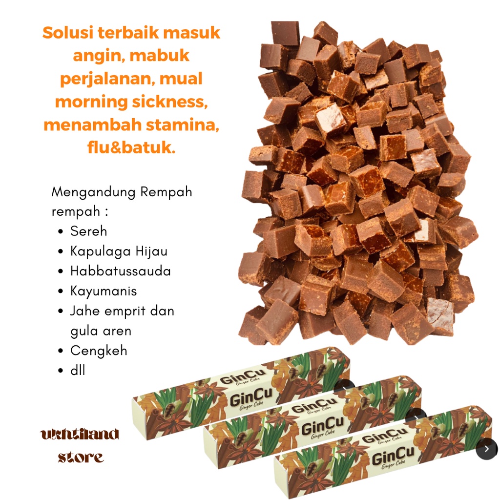 Jual GinCu Ginger Cube Premium Ginger Drink Minuman Tradisional Jahe ...