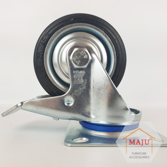 Jual Roda Roda Trolley 3" Triple-S Rhj Hidup Mati Rem (Gerobak, Troli ...