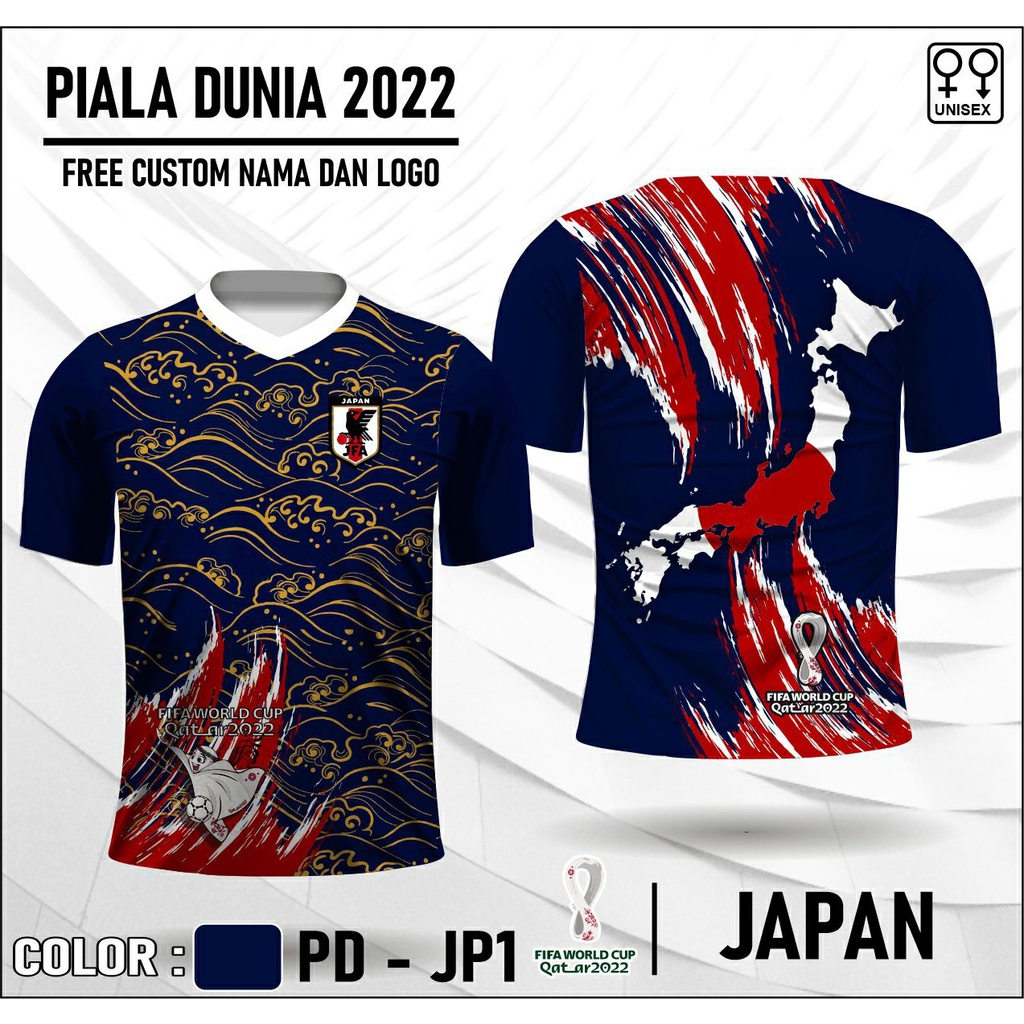 Jual Jersey piala dunia 2022 qatar kaos fans baju bola timnas Jepang Japan | Shopee Indonesia