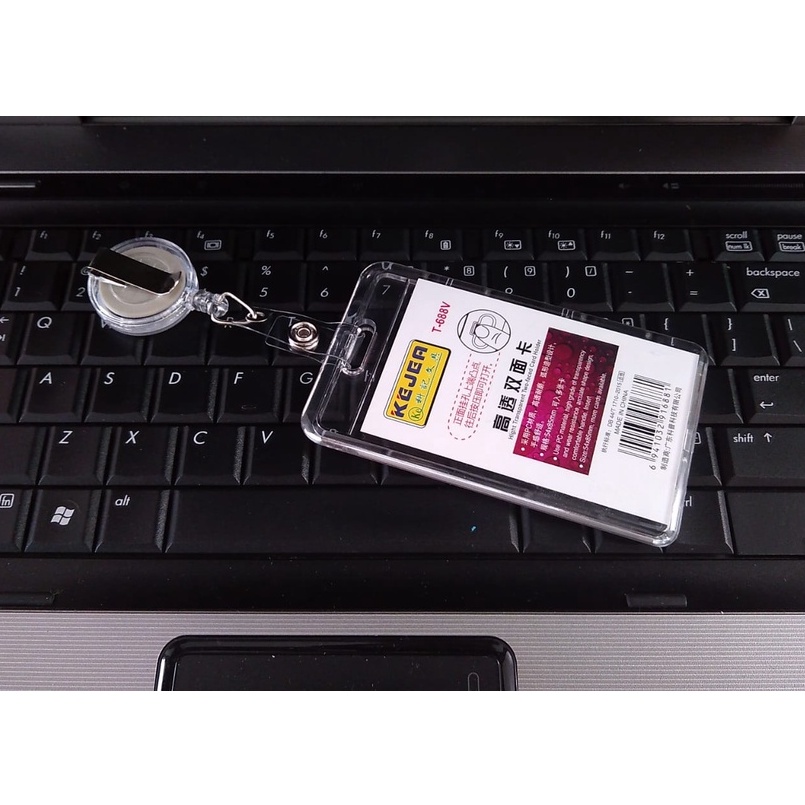 Jual Holder Id Card Acrylic Id Card 2 sisi Tempat Kartu Id Card Member ...