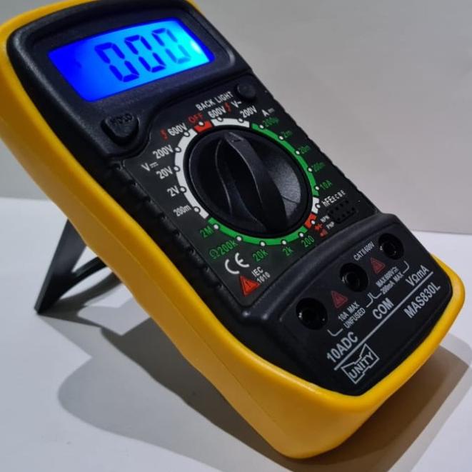 Jual Multitester Multimeter Avometer Digital MAS830L DT-830L Backlit ...