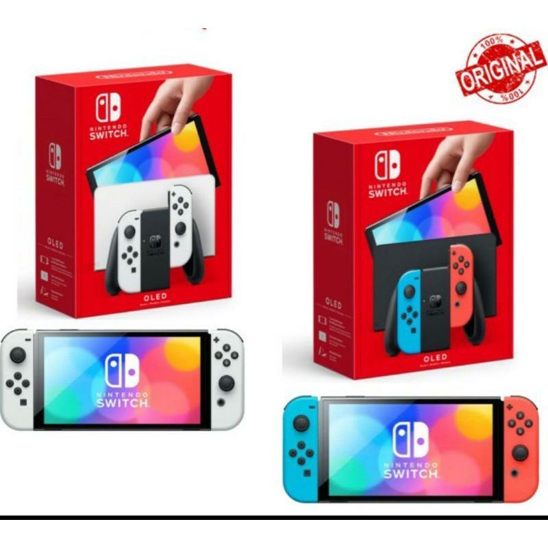 Jual Nintendo Switch V3 OLED Console Neon / White New Original | Shopee ...