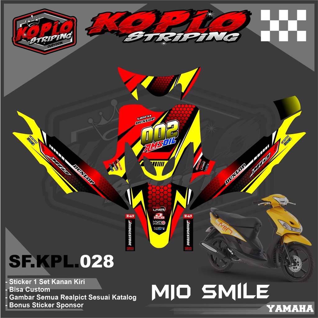 Jual Stiker Decal Full Body Motor Yamaha Mio Smile - Sticker Decal Full ...