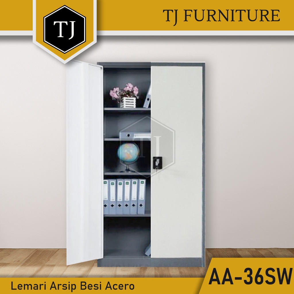 Jual Acero Loker Besi / Lemari Arsip / Locker Kantor Besi 2 Pintu Swing ...