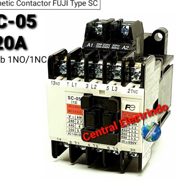 Jual MAGNETIC CONTACTOR SC 05 220VAc. - AC 220V | Shopee Indonesia