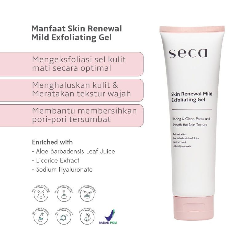 Jual SECA SKIN RENEWAL MILD EXFOLIATING GEL ORIGINAL BPOM 30ml | Shopee ...