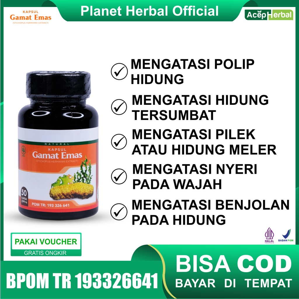 Jual Obat Polip Hidung Tersumbat Meler Pilek Nyeri Pada Wajah Herbal ...