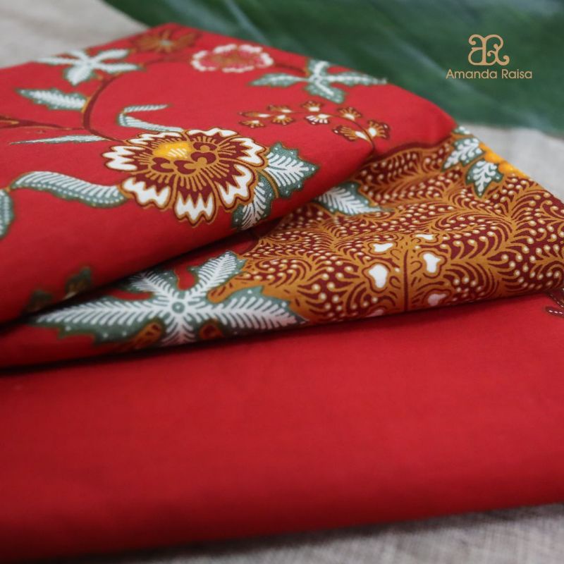 Jual Kain Batik Meteran Potongan Motif Kembang Ukel Sakura | Shopee ...