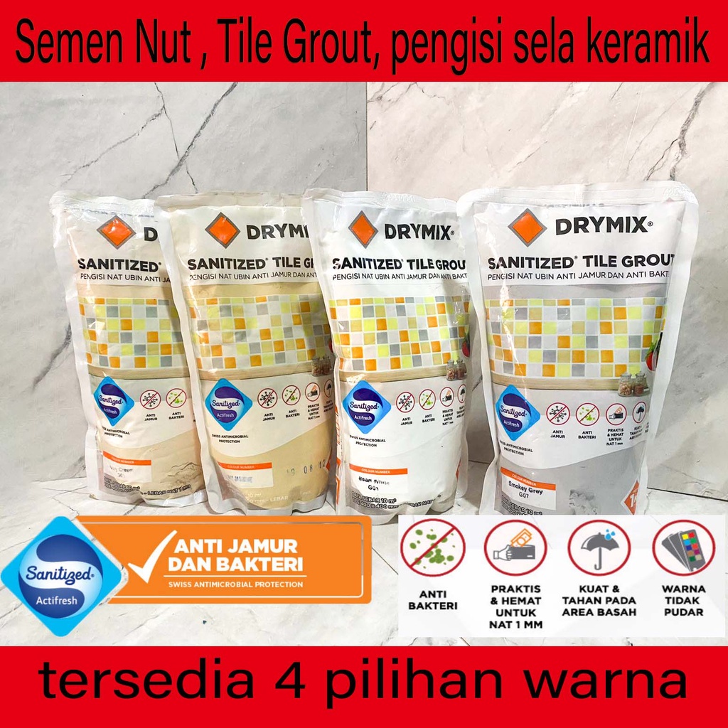 Jual semen nut keramik Tile Grout Drymix anti jamur dan bakteri ...