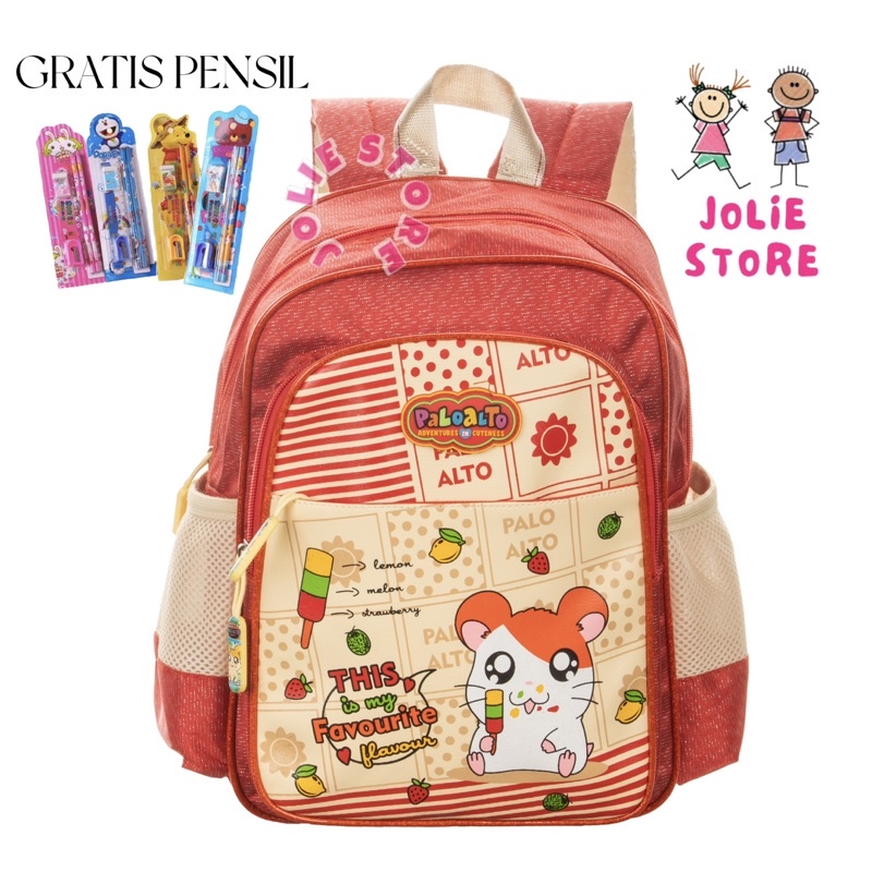 Jual Tas Anak PAUD Motif Hamtaro Palo Alto 40064P | Shopee Indonesia