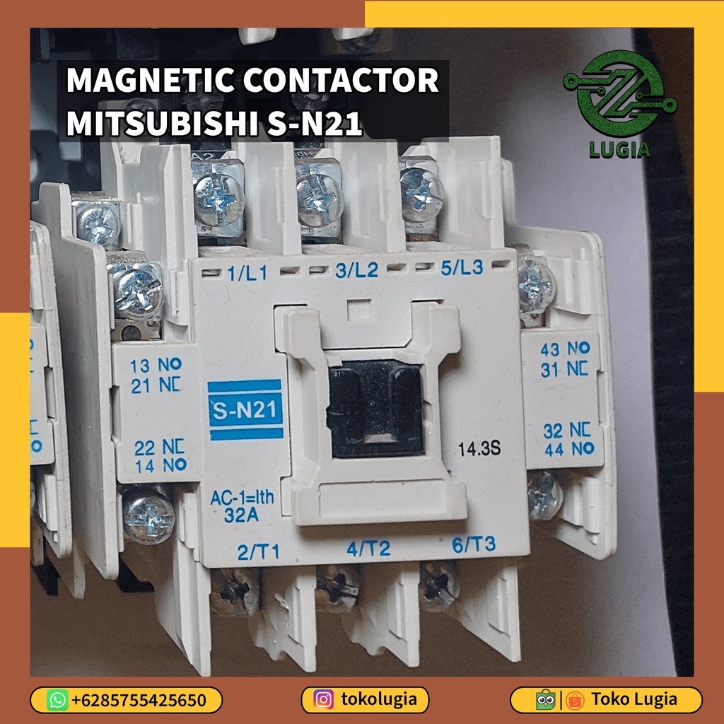 Jual MAGNETIC CONTACTOR MITSUBISHI S-N21 | Shopee Indonesia