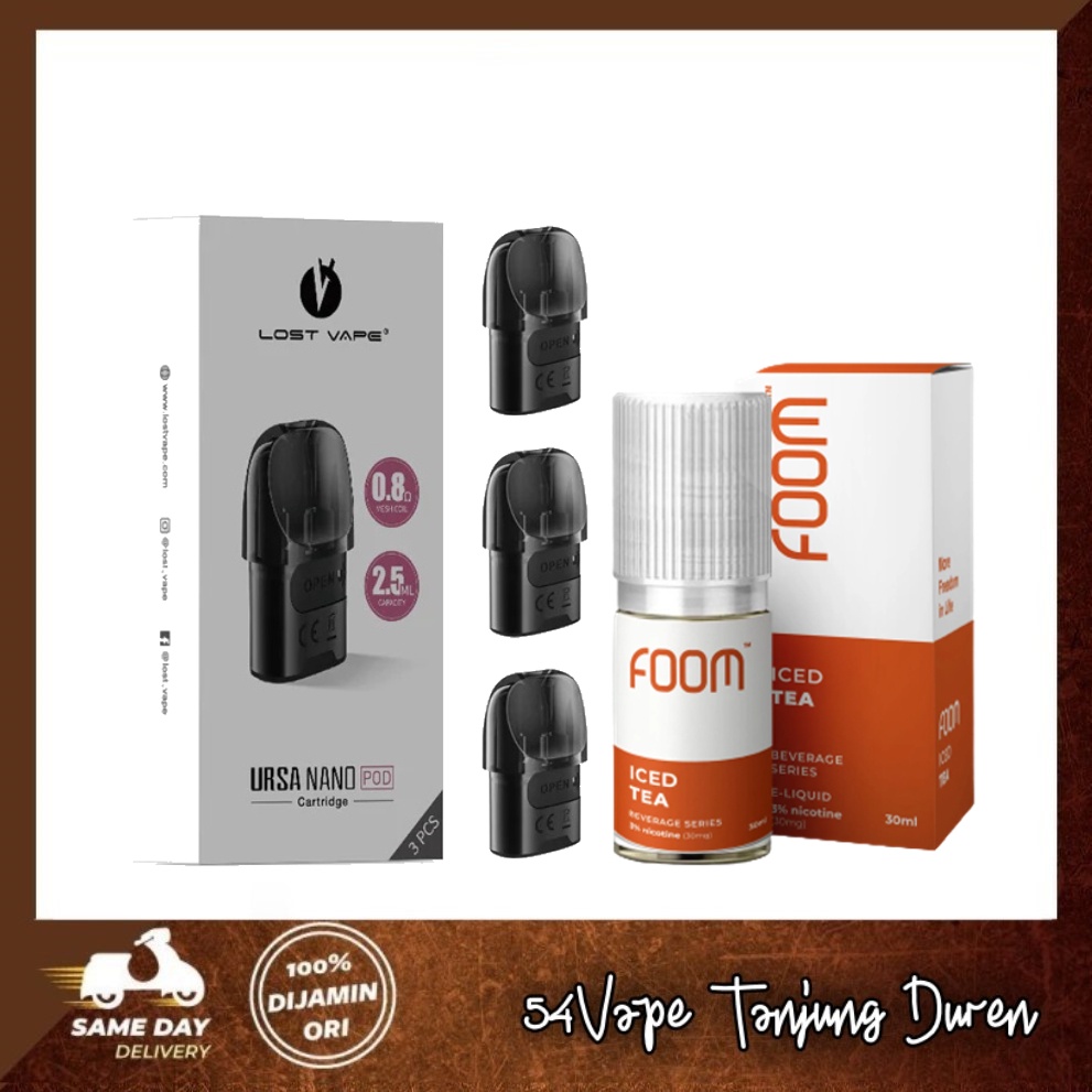 Jual PAKET CARTRIDGE URSA BABY + FOOM SERIES 30ML | Shopee Indonesia