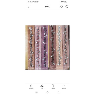 Jual belt Payet mutiara/ Obi mutiara/bisa request | Shopee Indonesia