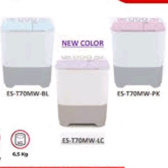 Jual Mesin Cuci 2 tabung SHARP 7kg ES T70MW EST 70MW ES-T70MW Twin Tube KHUSUS KOTA PALEMBANG ...