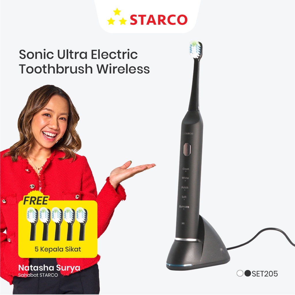 Jual Starco Sonic Ultra Electric Toothbrush Sikat Gigi Elektrik ...