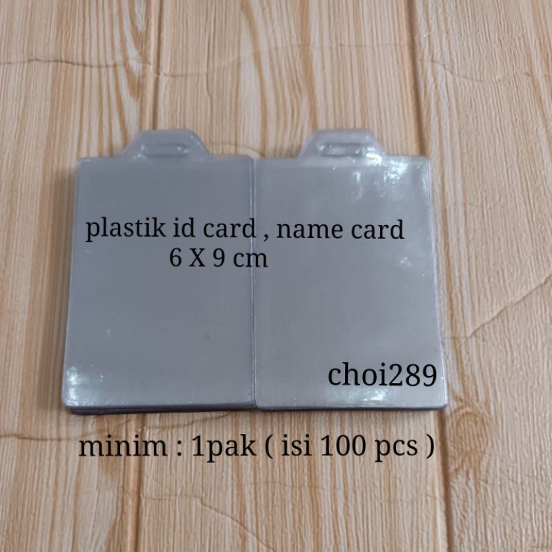 Jual plastik name teg , plastik id card , plastik name card 6 X 9cm ...