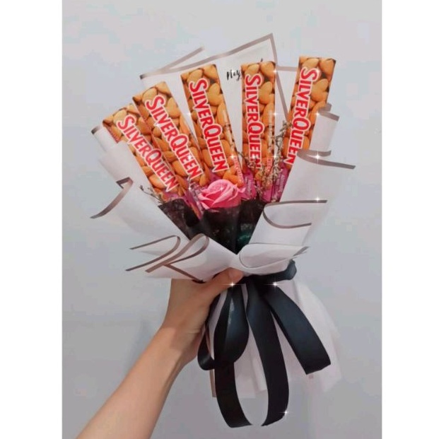 Jual BUKET COKLAT BUCKET SILVERQUEEN BUKET COKLAT BUNGA BUKET VALENTINE ...