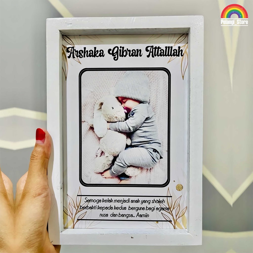 Jual (SEHARI JADI!!) CETAK FRAME BABY BORN NEWBORN BIODATA BAYI ...