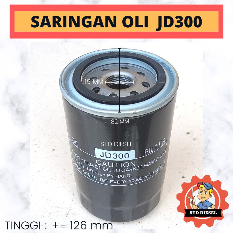 Jual FILTER OLI KOMPLIT OIL SCREEN ASSY JD300 JD330 TF300 495G SARINGAN ...