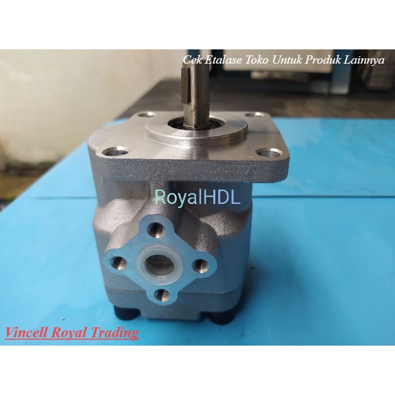 Jual hydraulic gear pump hydromax hgp-2a-f-6r-w1-4bj hidrolik gearpump pompa oli 6cc | Shopee ...