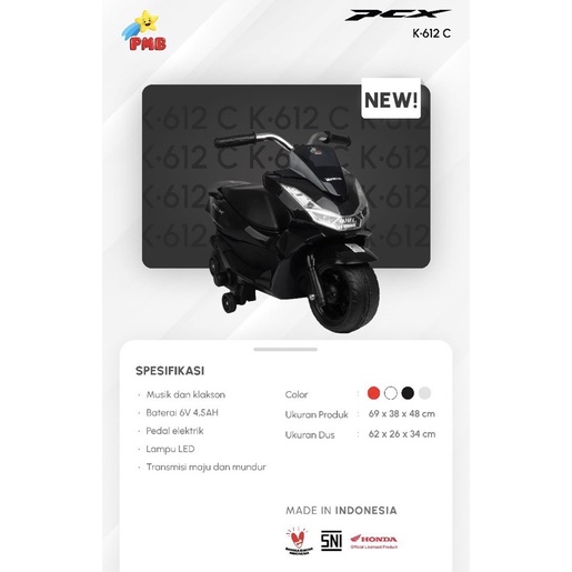 Jual Motor Aki Anak Scoopy PCX PMB K611C K612C K-611C K612C Exotic ...