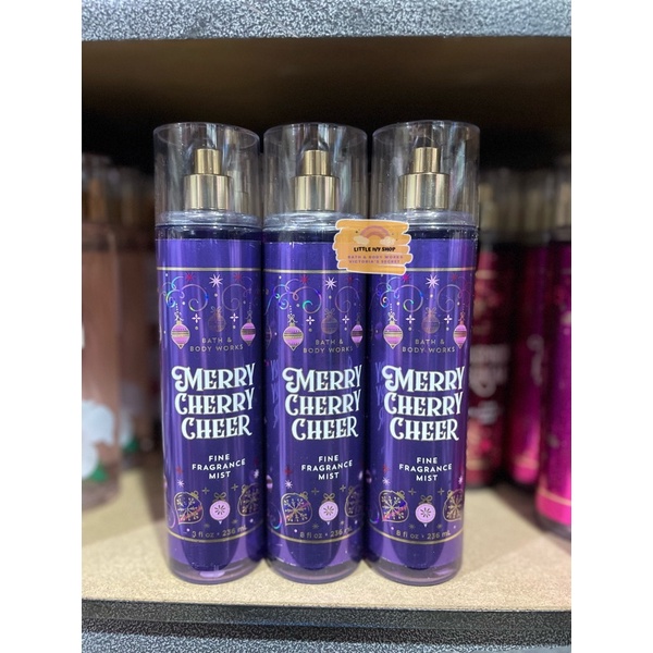 Jual bath & body works bbw merry cherry cheer mist 236ml parfum perfume ...