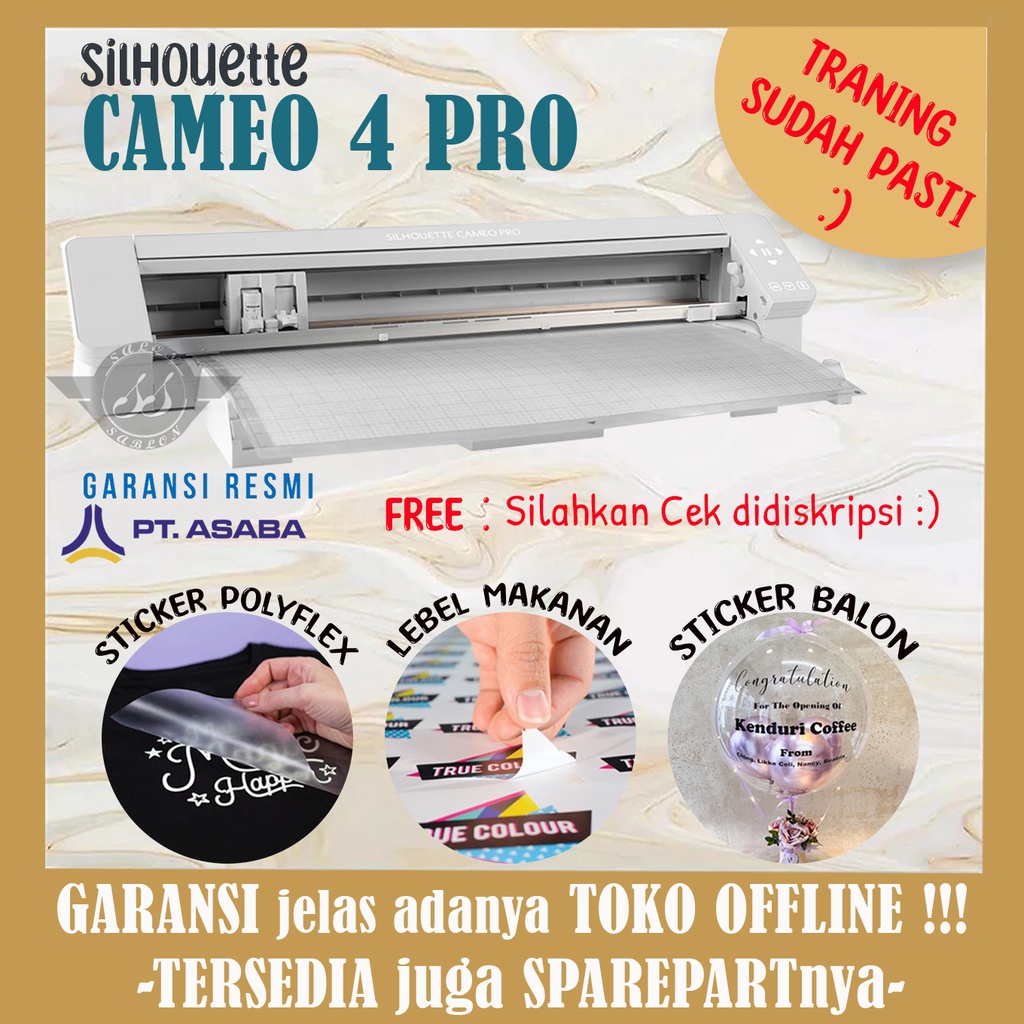 Jual Mesin Cutting Sticker Silhouette Cameo 4 PRO (Belum termasuk ...