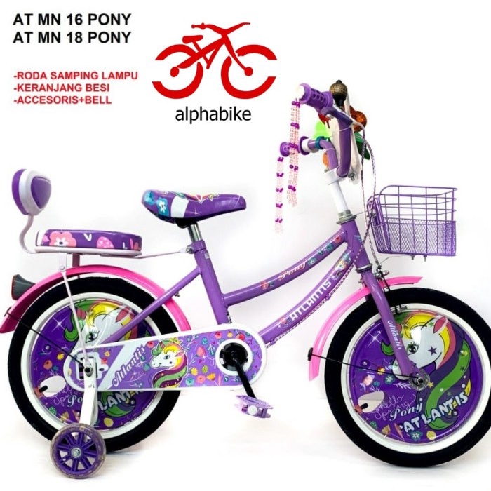 Jual SEPEDA ANAK MINI ATLANTIS PONY SERENA 16 dan 18 inch | Shopee ...