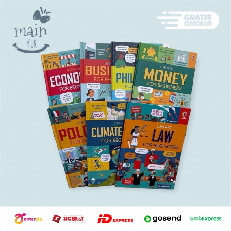 Jual Mainyuk - Usborne Book for Beginners Economics Politics Law Money Philosophy Climate Crisis ...