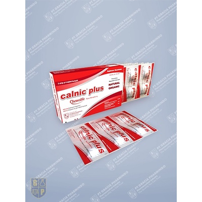 Jual CALNIC PLUS CHEWABLE BOX ISI 30 TABLET KUNYAH rasa strawberry ...