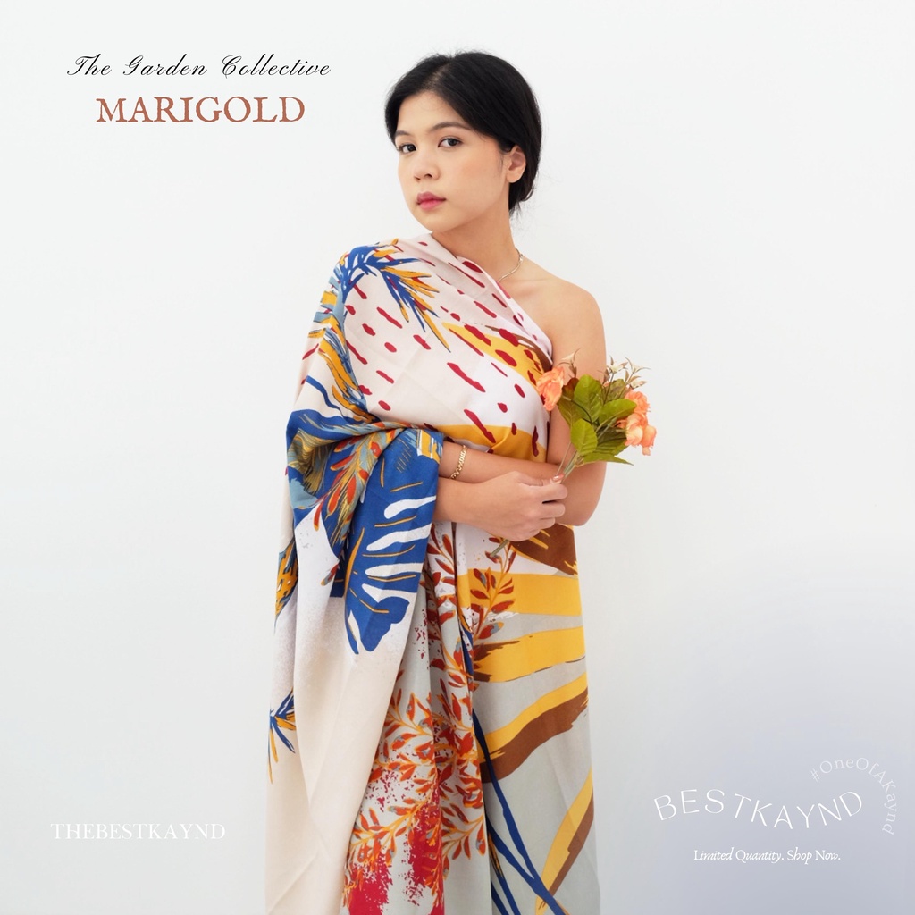 Jual Marigold The Garden Collective | The Best Kaynd | Premium Scarf Selendang Pashmina Syal ...