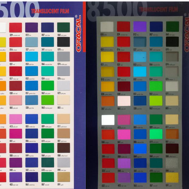 Jual Jual Sticker Stiker Oracal serie 8500 Transclucent vinyl atau ...