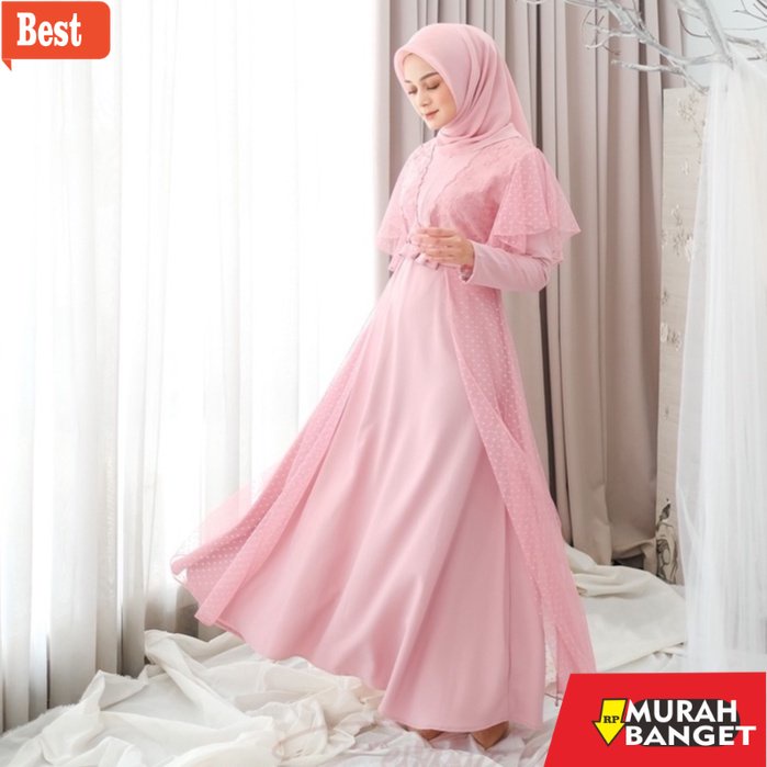 Jual model dress terbaru 2022 Lesya Maxi Dress Gaun Pesta / Gamis Kondangan Acara Resmi Dengan ...