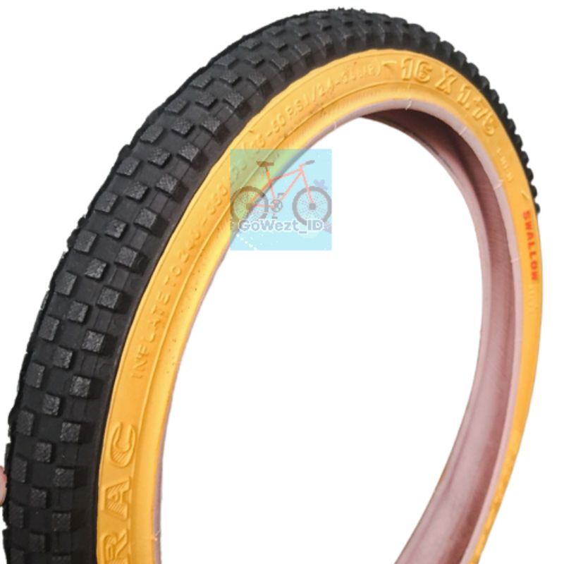 Jual Ban Luar Sepeda Ukuran 16 x 1.75 Swallow Super Trac Anak Mini Lipat | High Quality | Shopee ...