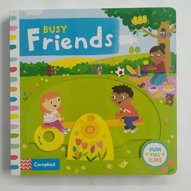 Jual Campbell Push Pull Slide Board Book (Busy Railway/Busy Swimming ...
