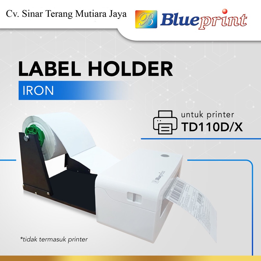 Jual External Label Roll Holder Besi BLUEPRINT 2in1 Gulungan Luar Label ...