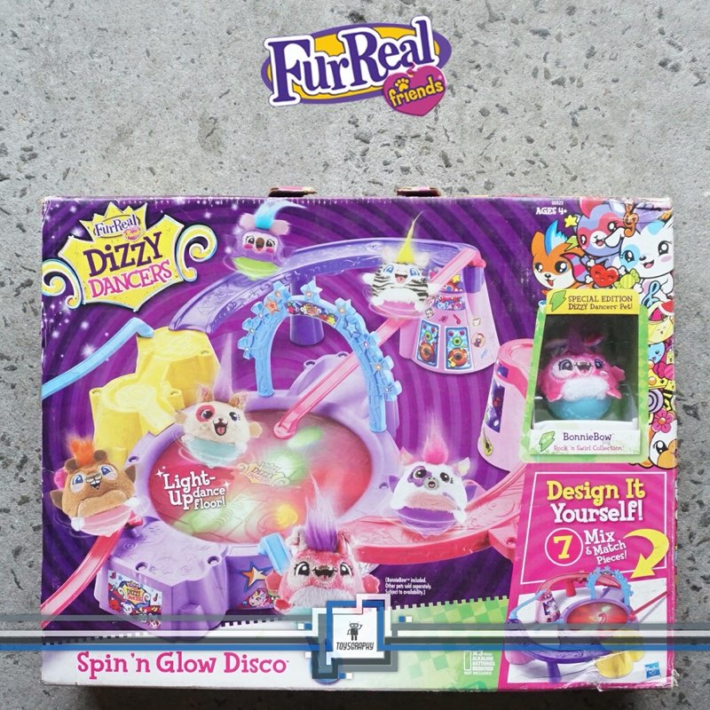 Jual Furreal Dizzy Dancers Spin n Glow Disco Fur Real Beyblade Stadium ...
