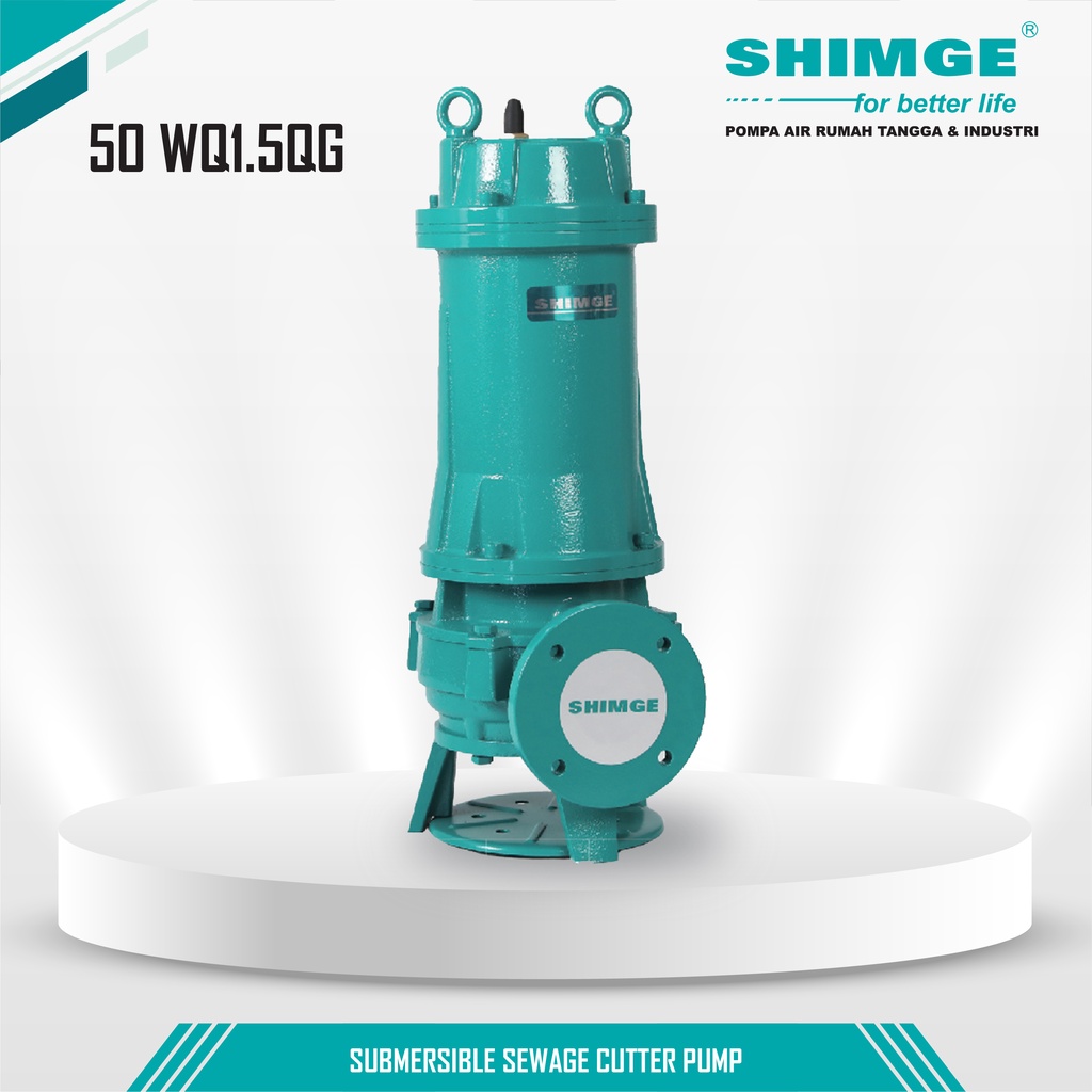 Jual Shimge Pompa Air Submersible Sewage Cutter Pump WQQG Series ...