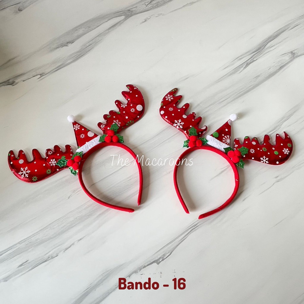 Jual Bando Natal Santa Claus / Bando Christmas Tanduk Rusa untuk Anak ...