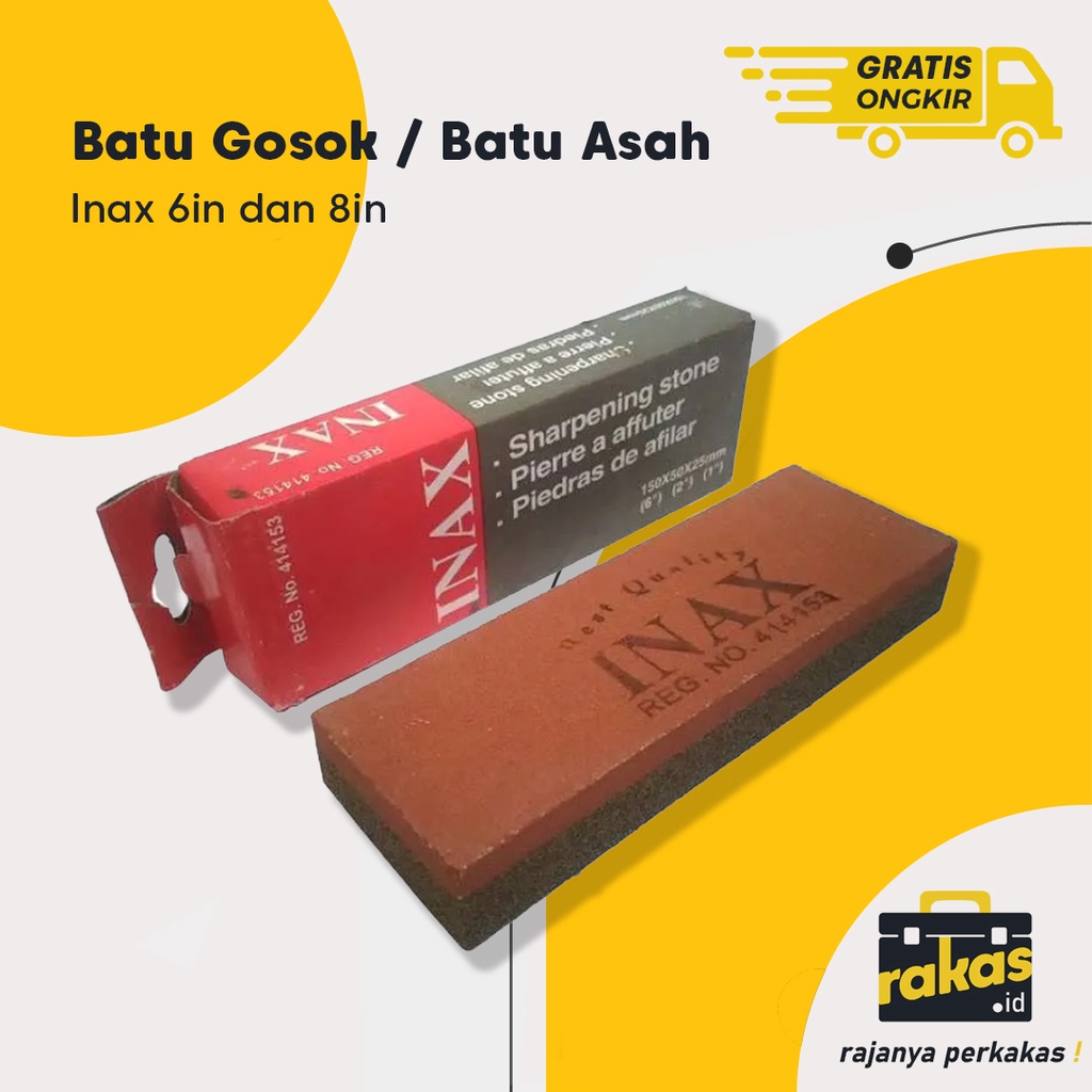 Jual Batu Gosok / Batu Asah Inax 6in dan 8in Berkualitas | Shopee Indonesia