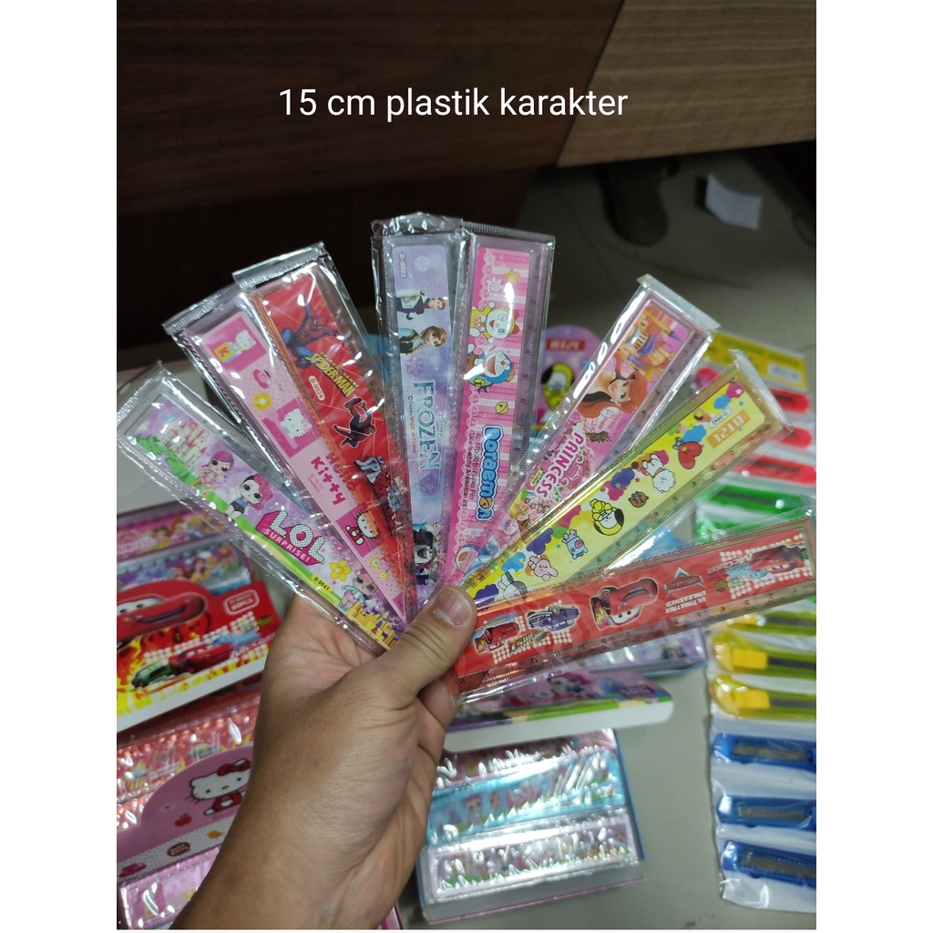 Jual penggaris 15 cm plastik fancy murah vanco | Shopee Indonesia