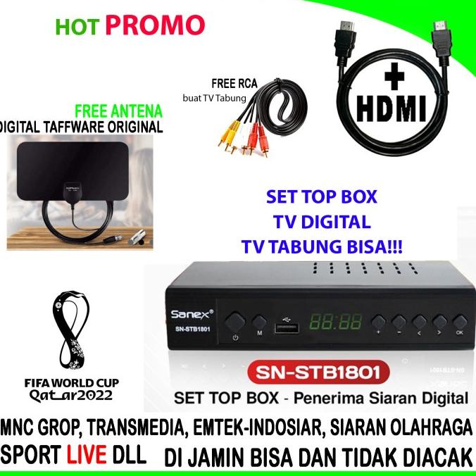 Jual Set Top Box Tv Digital Free Kabel Hdmi Tinggal Pasang Chanel Full ...